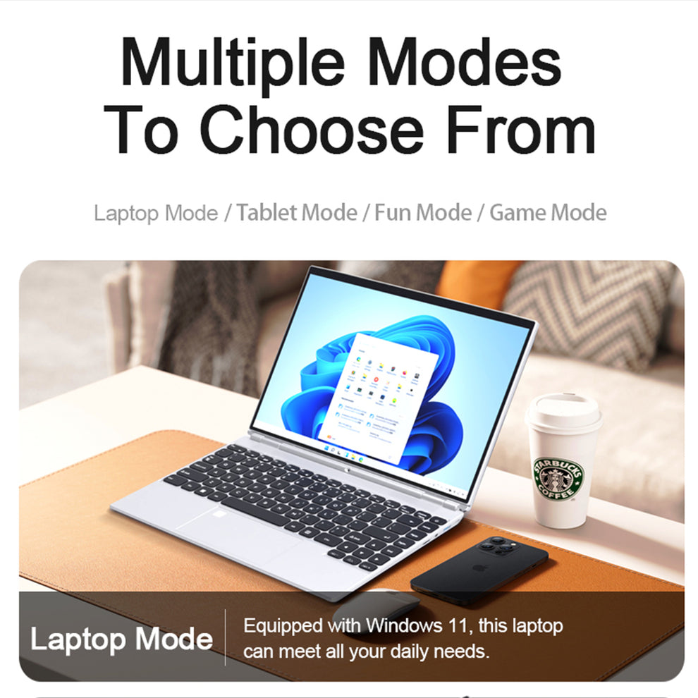 CRELANDER YG14 14 Inch 360 Degree Rotating Touch Screen Laptop – Crelanders