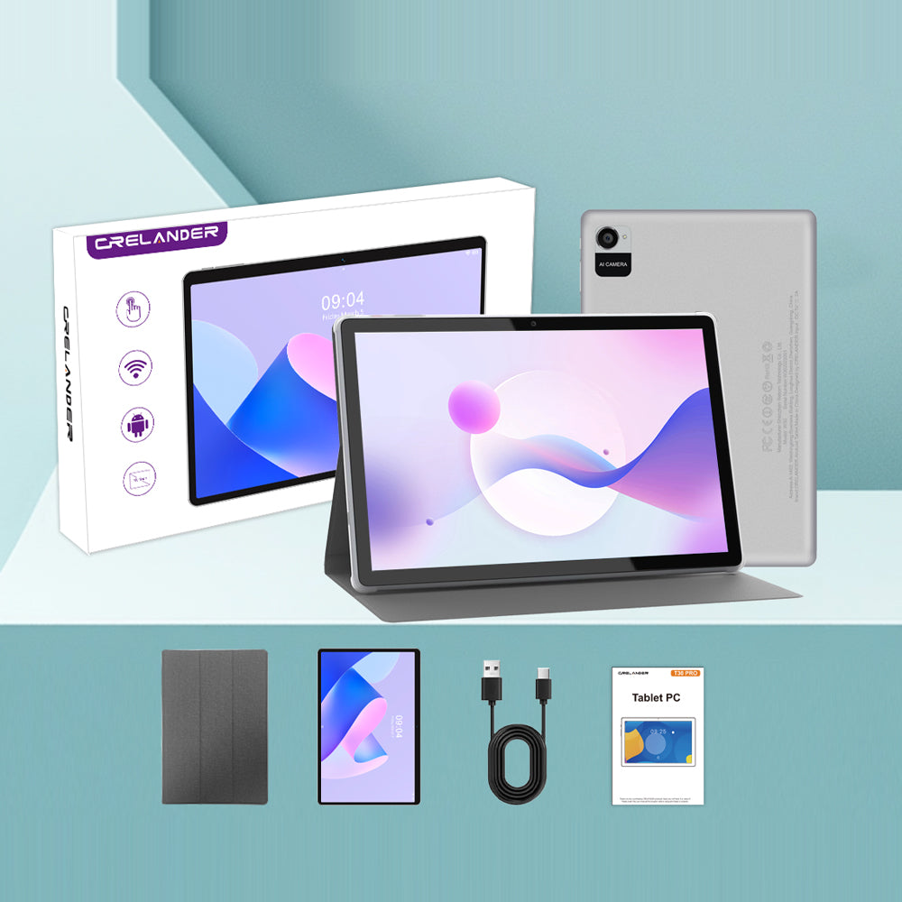 CRELANDER W30 Android Tablet, 10.1 Inch Android 15 Tablet with 1280x80 ...