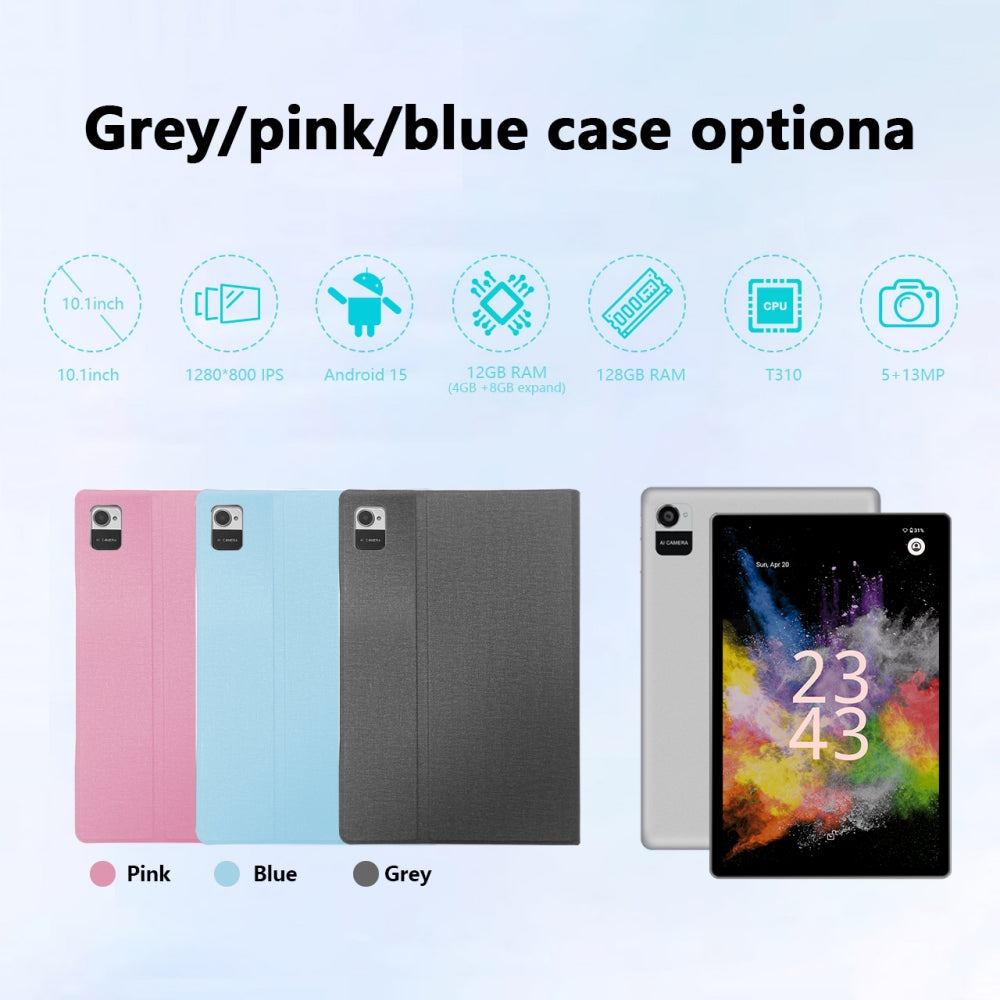 CRELANDER W30 Android Tablet, 10.1 Inch Android 15 Tablet with 1280x80 ...