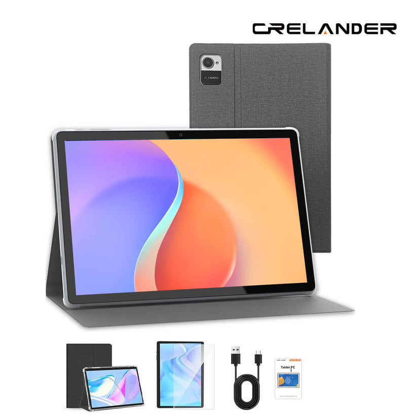 CRELANDER W30 Android Tablet, 10.1 Inch Android 15 Tablet with 1280x80 ...