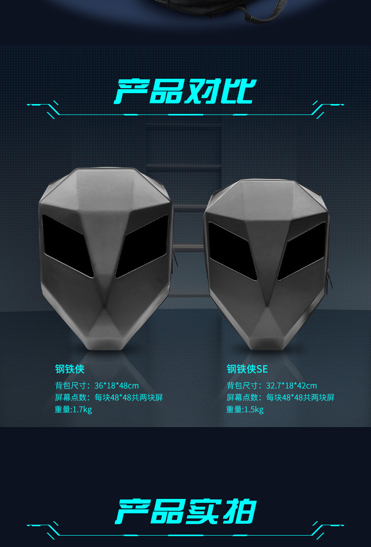 CRELANDER Super Cool Deadpool Style Knight LED Backpack Christmas gift ...